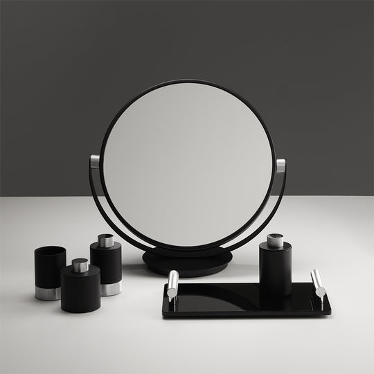decor walther | CLUB series | table mirror rotating | matte black ...