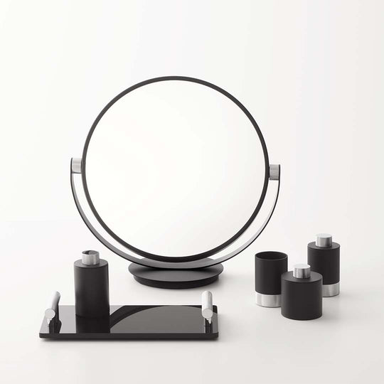 decor walther | CLUB series | table mirror rotating | matte black ...