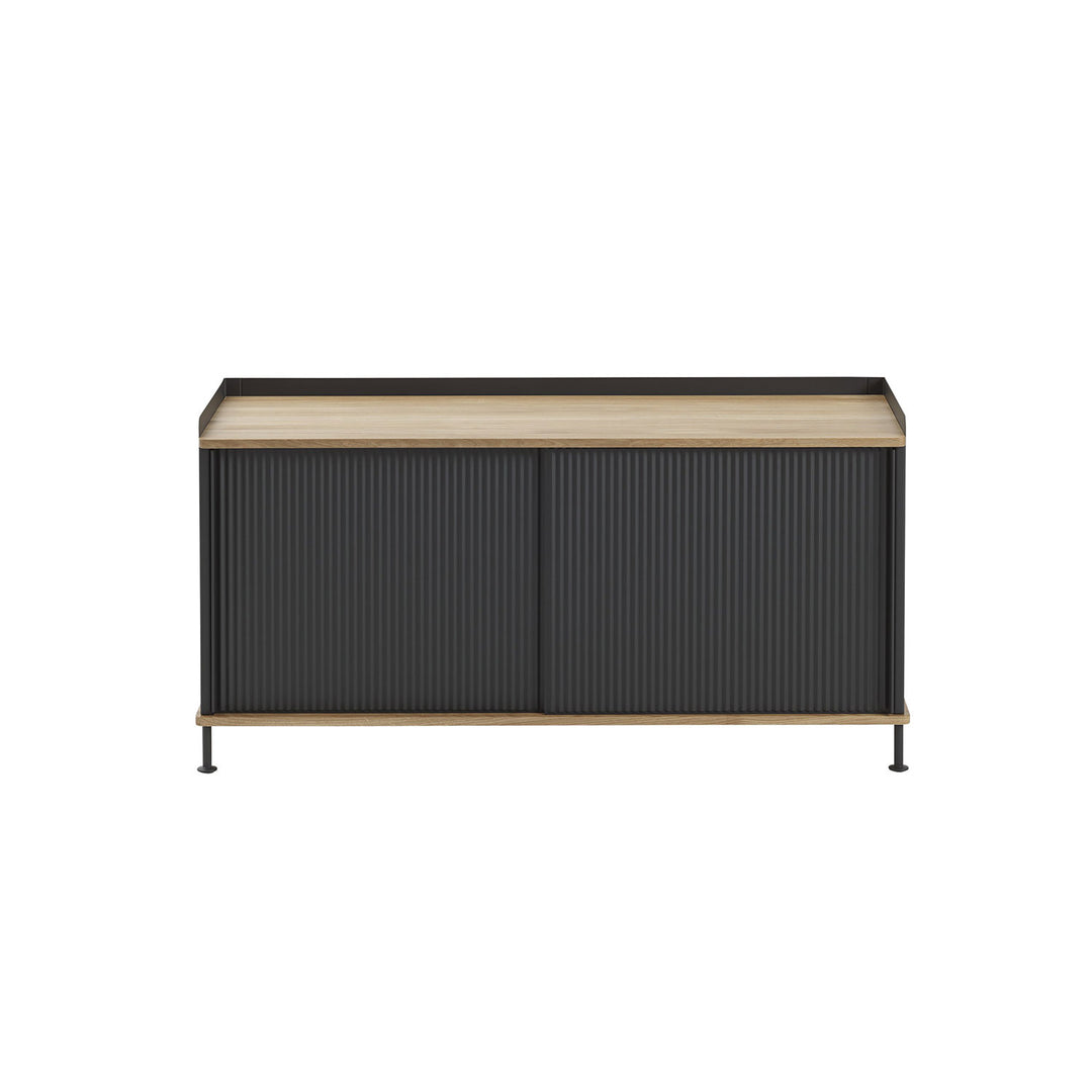 muuto | enfold sideboard low | anthracite black + oiled oak – top3 by ...