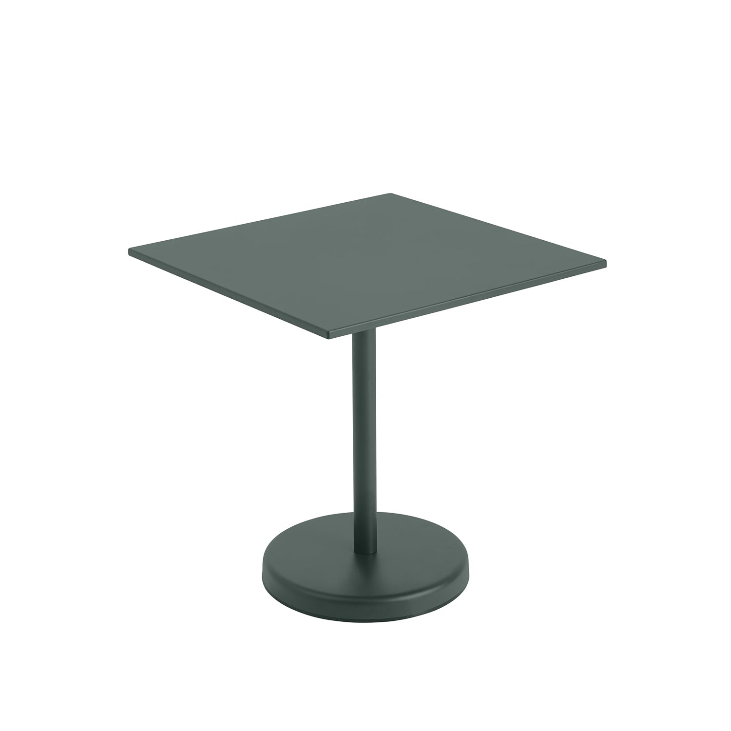 muuto | linear steel cafe table square | dark green 70x70cm – top3 by ...
