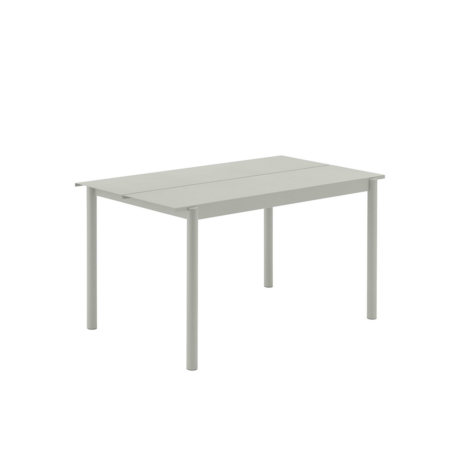 muuto | linear steel table | grey 140x75cm – top3 by design