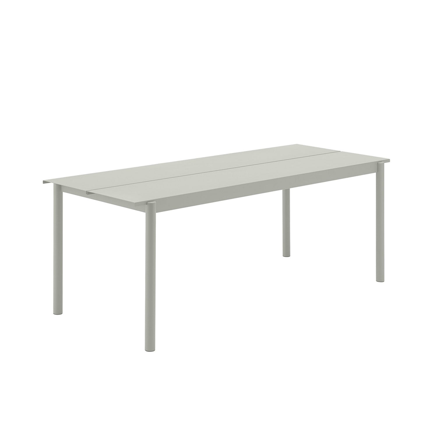 muuto | linear steel table | grey 200x75cm – top3 by design