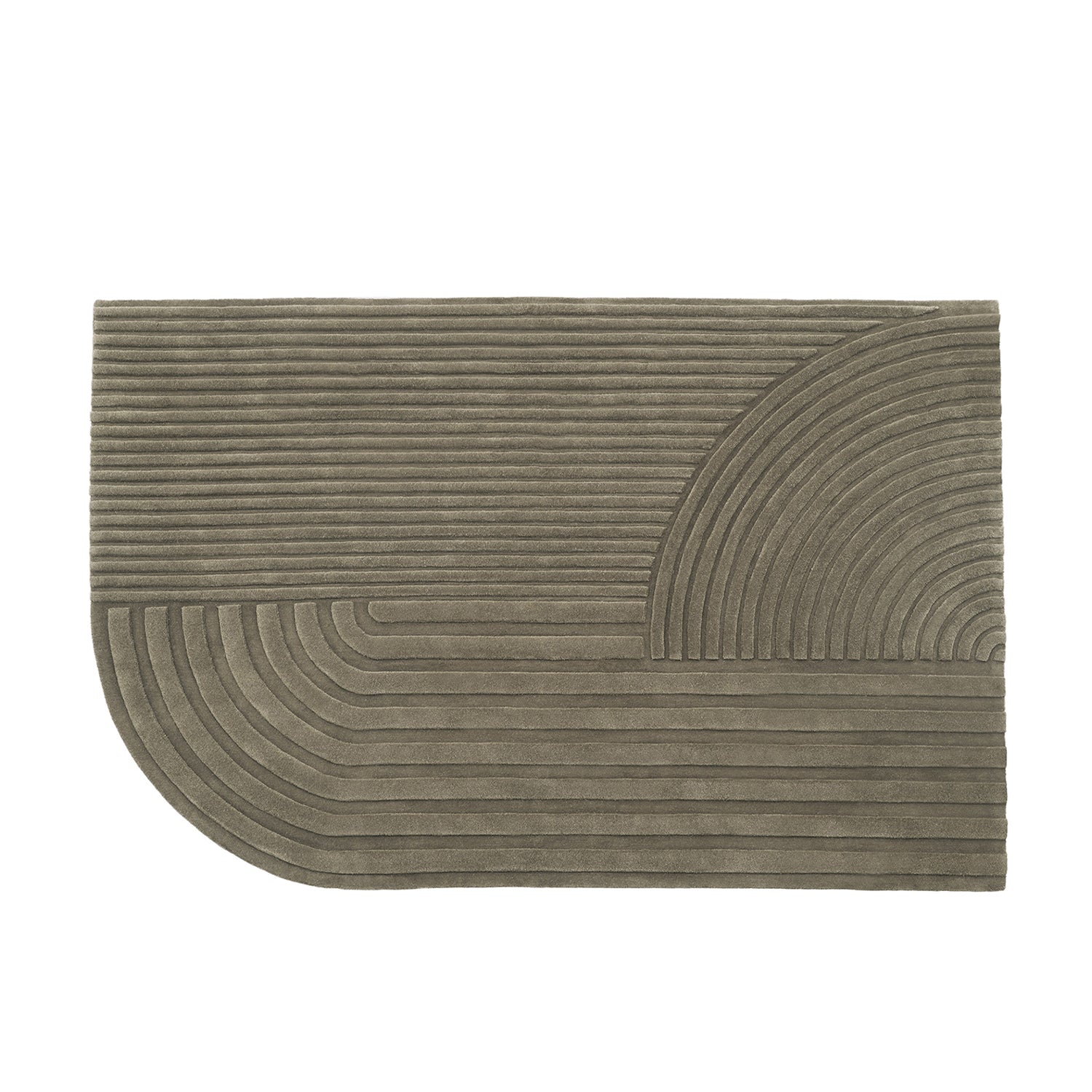 muuto | relevo rug | taupe 200x300cm – top3 by design