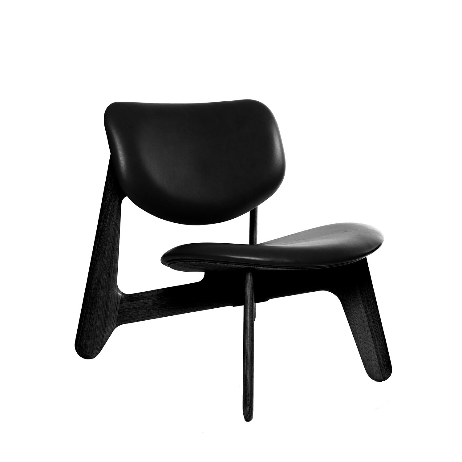 tom dixon | slab lounge chair | black oak + leather – top3 by design
