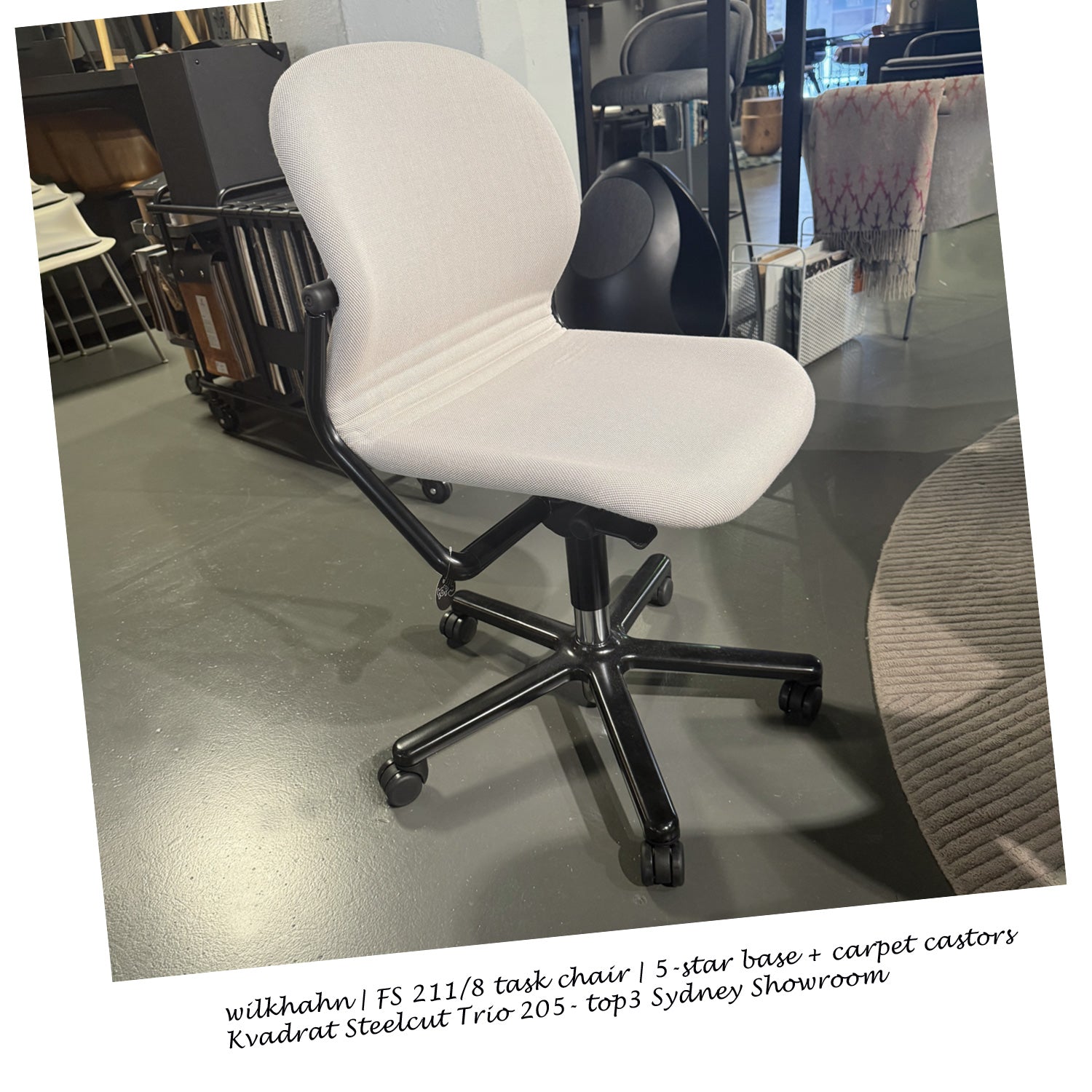 wilkhahn | FS 211/8 task chair | 5-star base + carpet castors | steelc ...