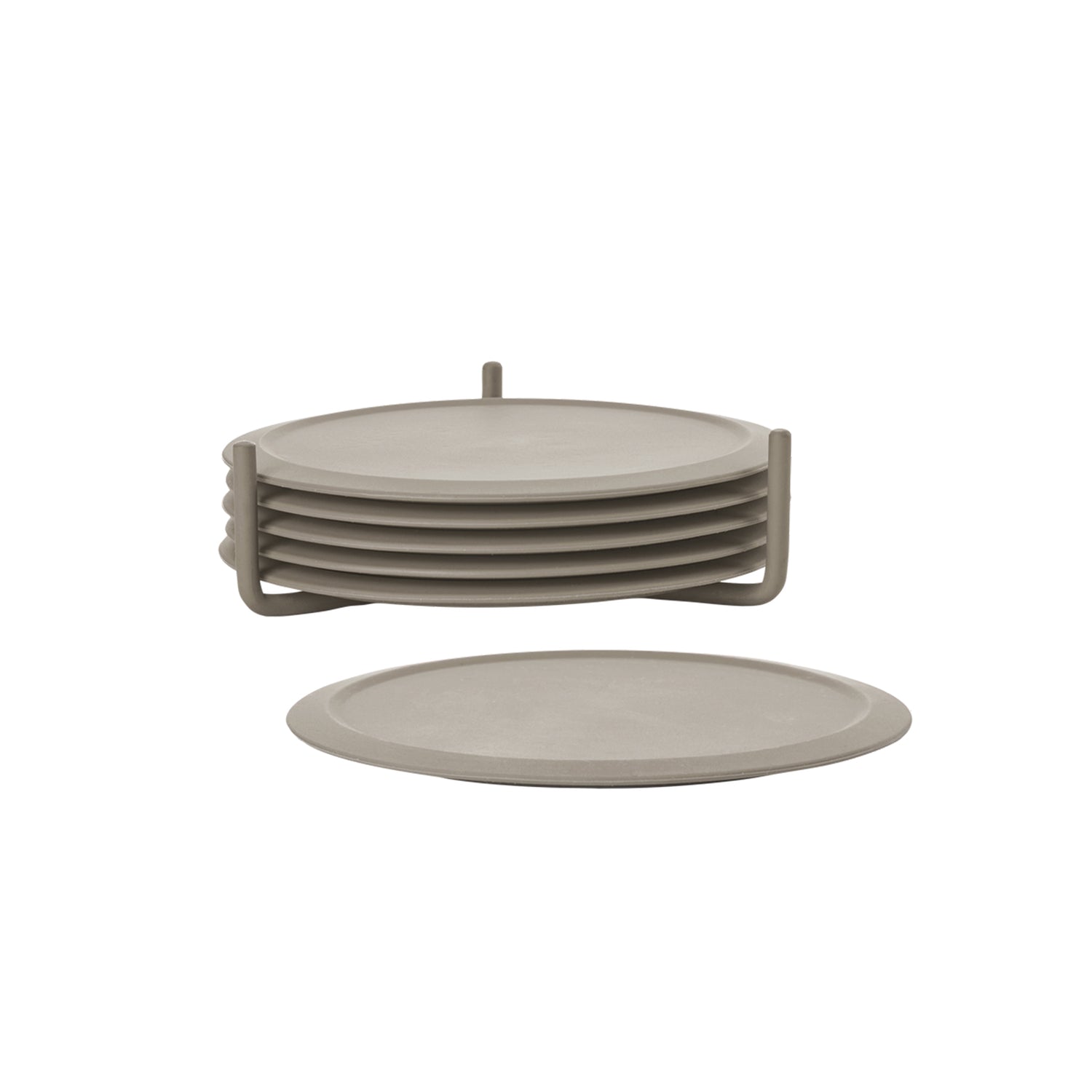 zone denmark | singles coasters | set of 6 | taupe ~ DC – top3 by design