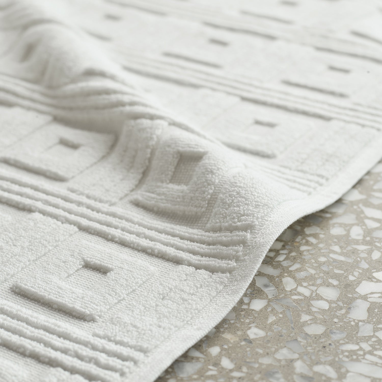 greg natale | astoria bath mat | white - LC – top3 by design