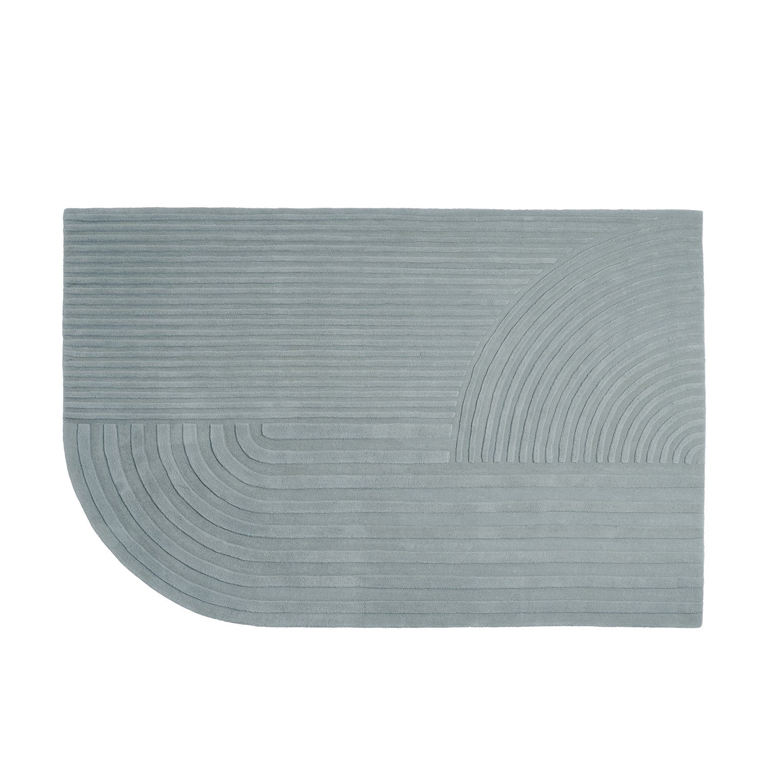 muuto | relevo rug | sage green 200x300cm – top3 by design